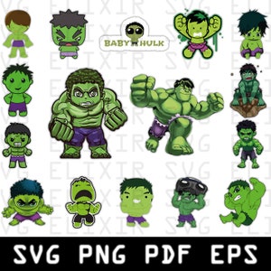 Hulk SVG Hulk Vector Baby Hulk SVG Baby Hulk Vector - Etsy