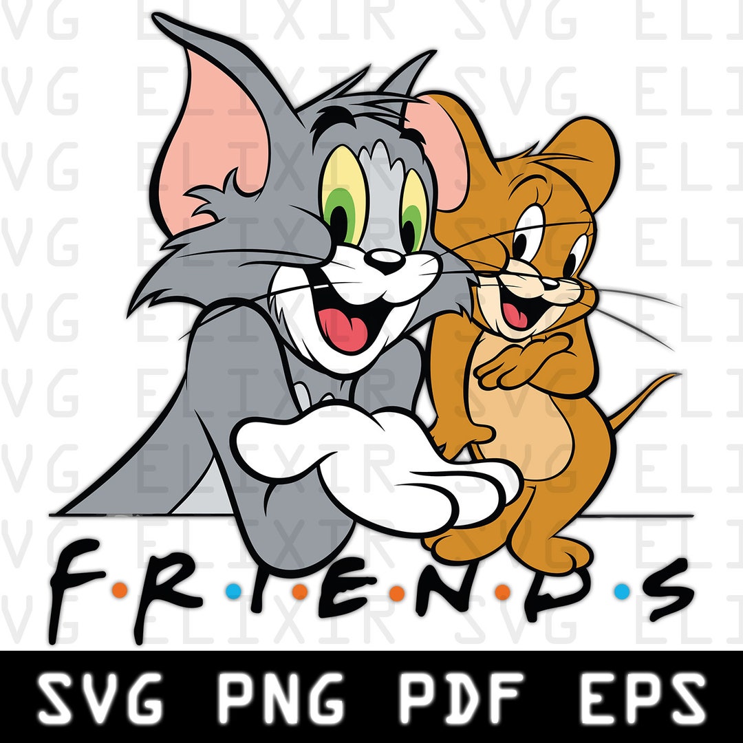 Tom And Jerry Friends Svg Tom And Jerry Friends Vector Tom Etsy