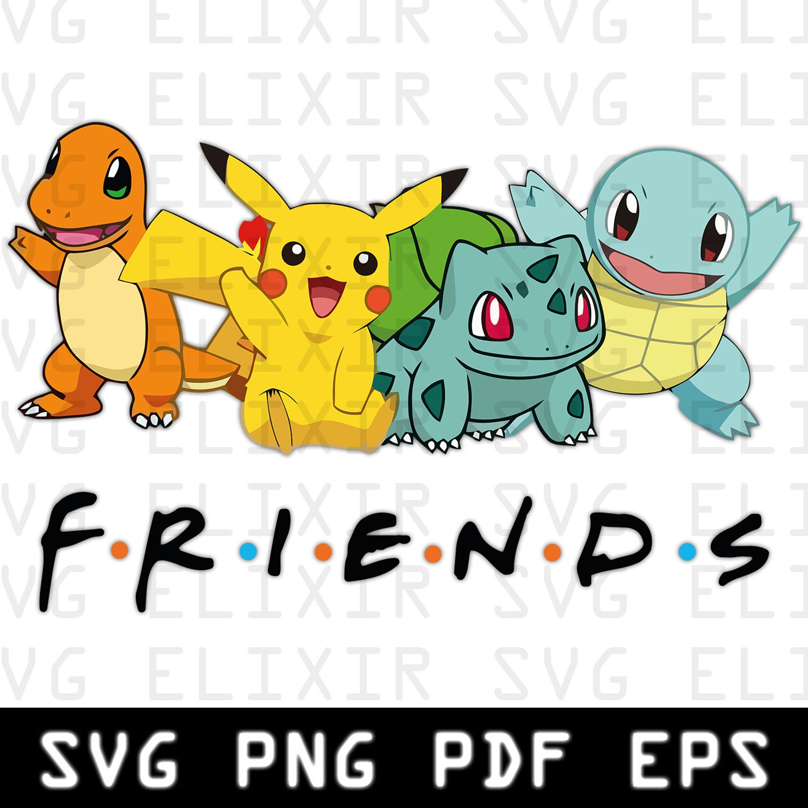Pokemon Friends SVG Pokemon Friends Vektor Pokemon SVG - Etsy.de