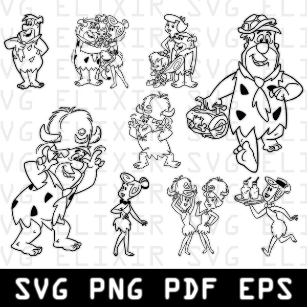 Flintstones Vector - Etsy