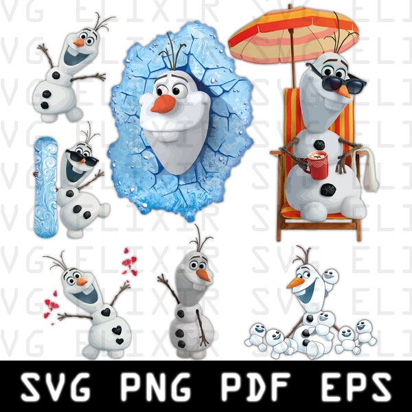Olaf Clipart - Etsy