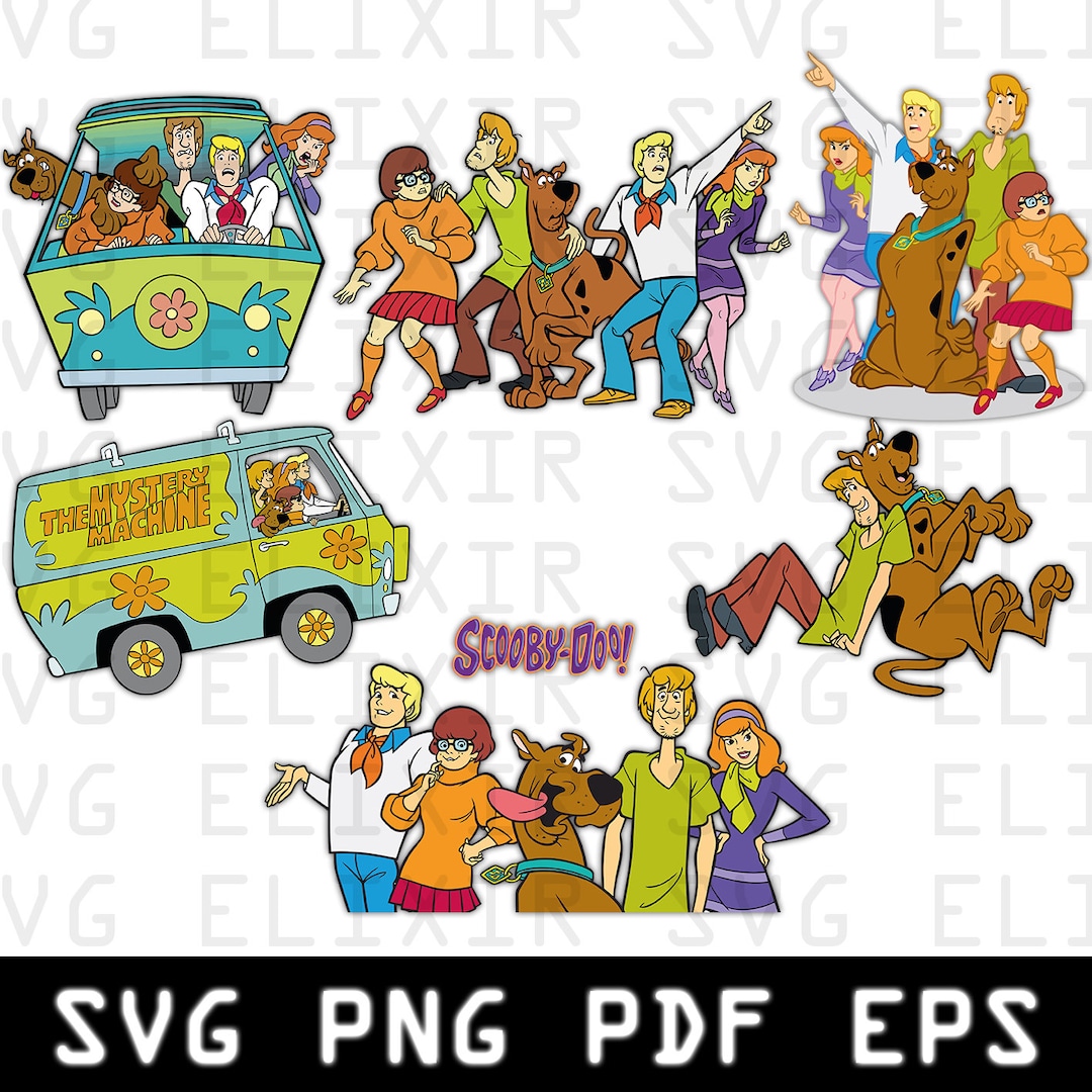 Scooby Doo SVG Scooby Doo Vector Scooby Doo Clipart Cartoon - Etsy Hong ...