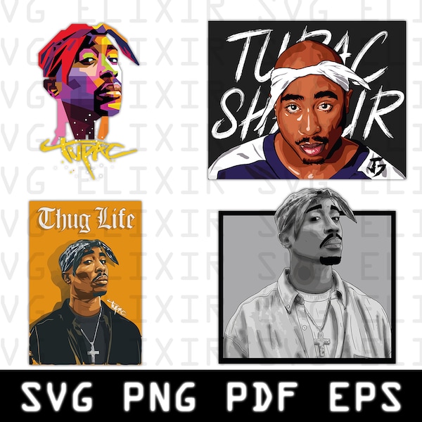 Tupac Svg - Etsy