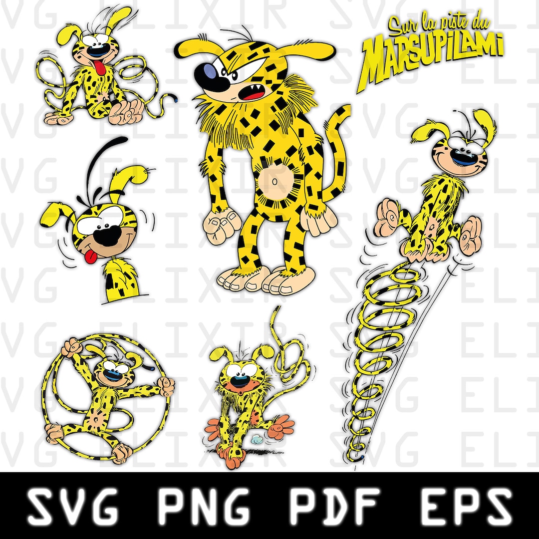 Marsupilami SVG Marsupilami Vector Marsupilami Svg Bundle - Etsy