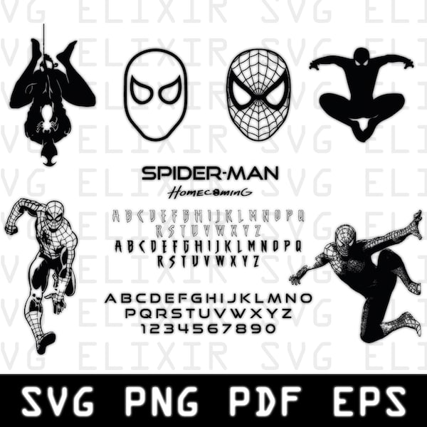 Miles Morales Spiderman Letter Font - Etsy