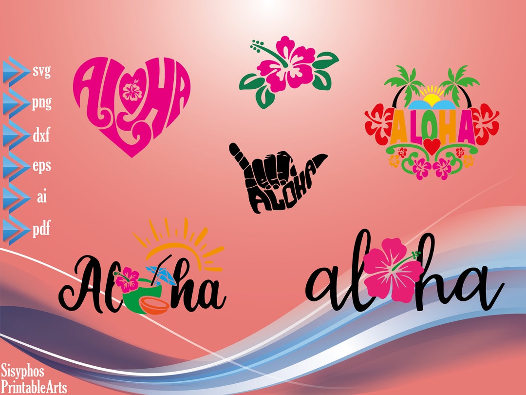 Aloha Svg Aloha Png Hawaii Svg Hibiscus Svg Aloha Summer - Etsy
