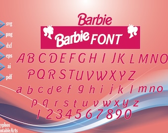 Barbie Alphabet Png - Etsy