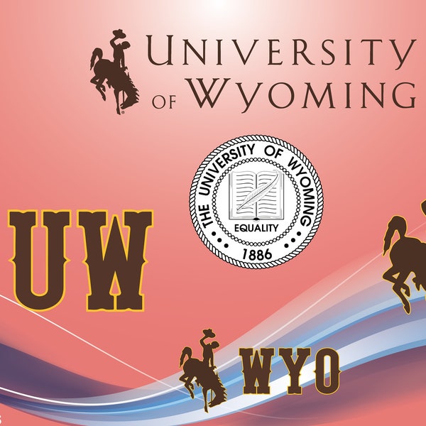 University Wyoming Logo Png - Etsy