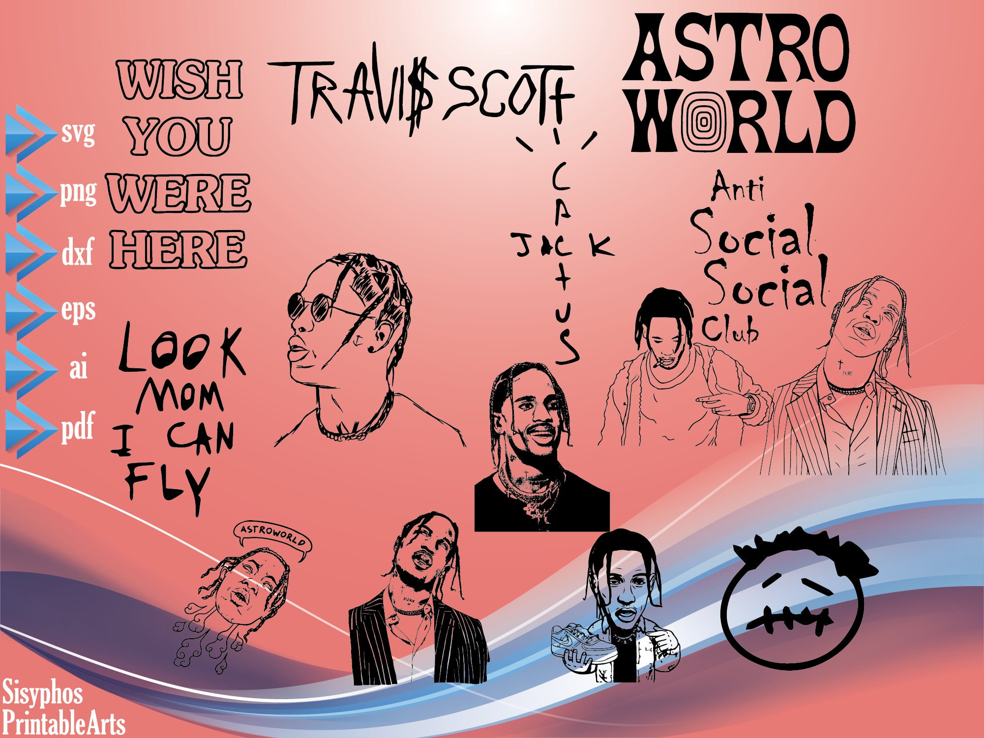 Travis Scott Svg Bundle, Travis Scott Png, Travis Scott Sti, 50% OFF Travis Scott Svg Bundle, Travis Scott Png, Travis Scott Sti, 50% OFF
