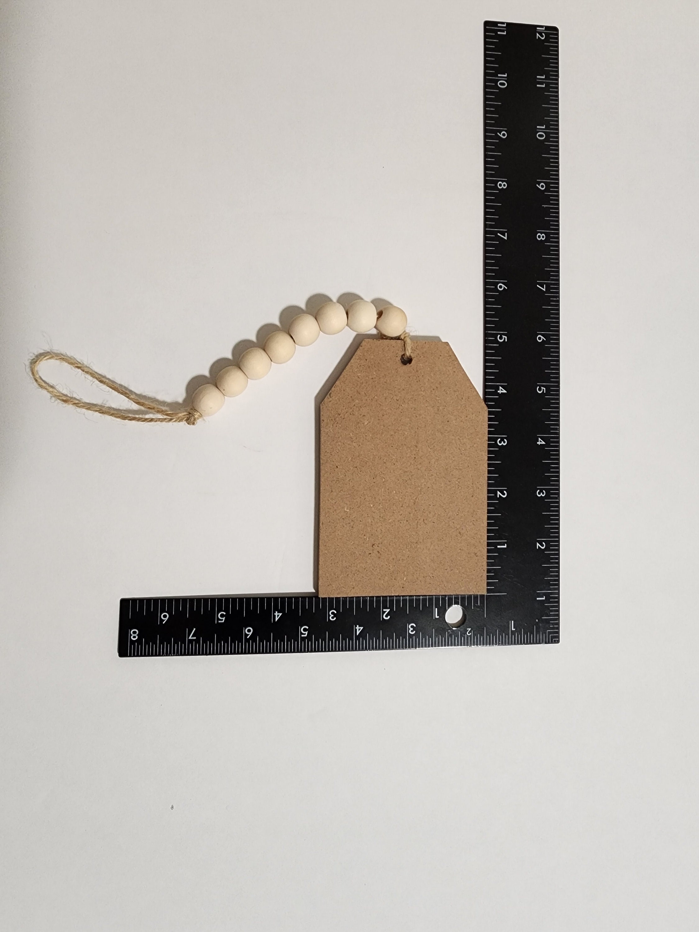Rustic Farmhouse Tag With Wooden Beads. Perfect for Tiered Trays or ...