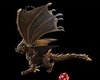 Painted Bronze Dragon Miniature - Etsy