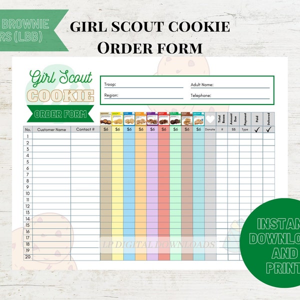 Girl Scout Cookies 2023 - Etsy