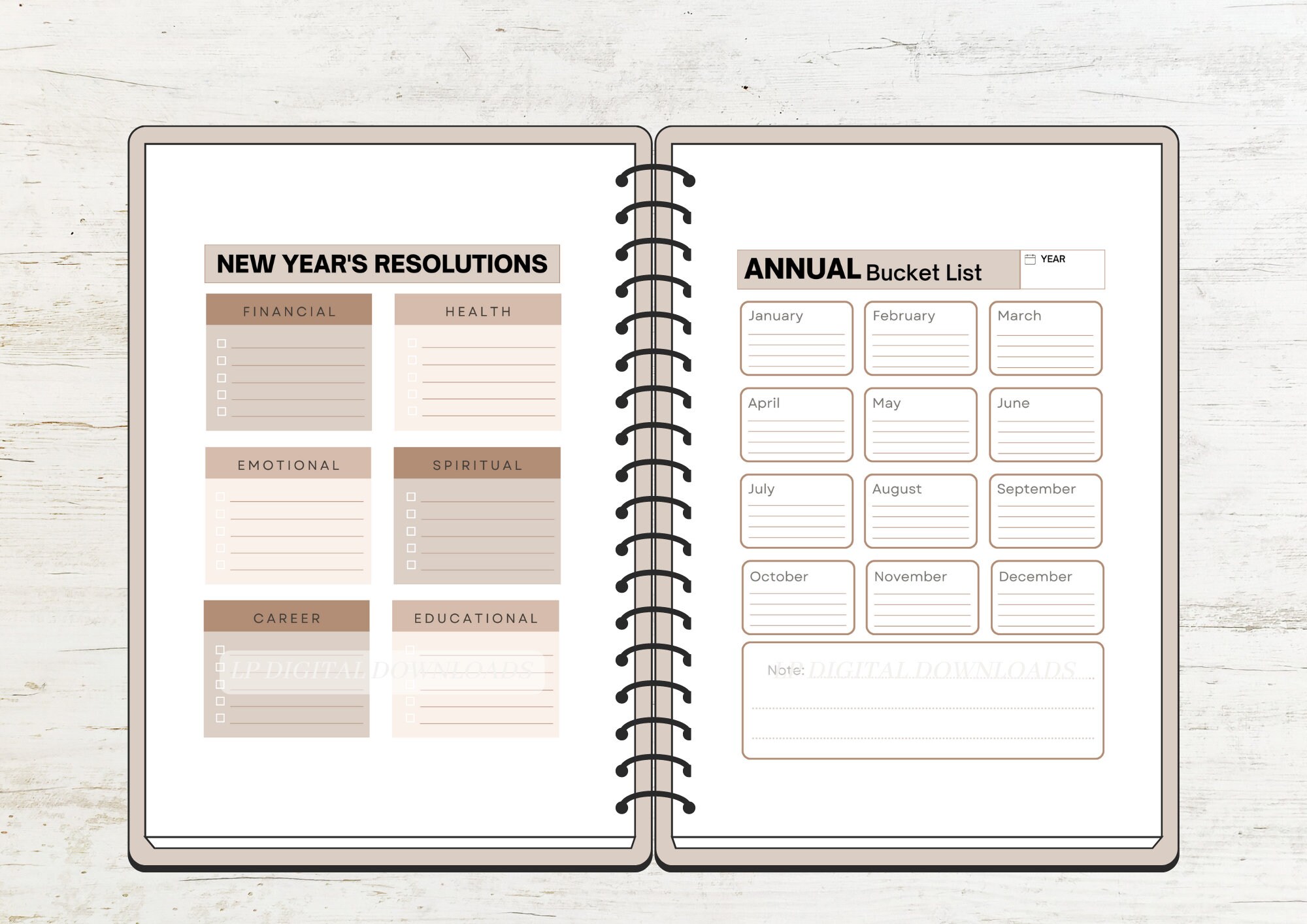 2023 Printable Bucket List Bundle | Buck Checklist | 2023 Goals | New ...