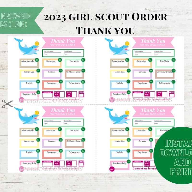 Girl Scout Cookies 2023 - Etsy