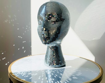 Disco T Rex Trophy Head Wall Mounted Animal Head Disco Decor Mirror ...