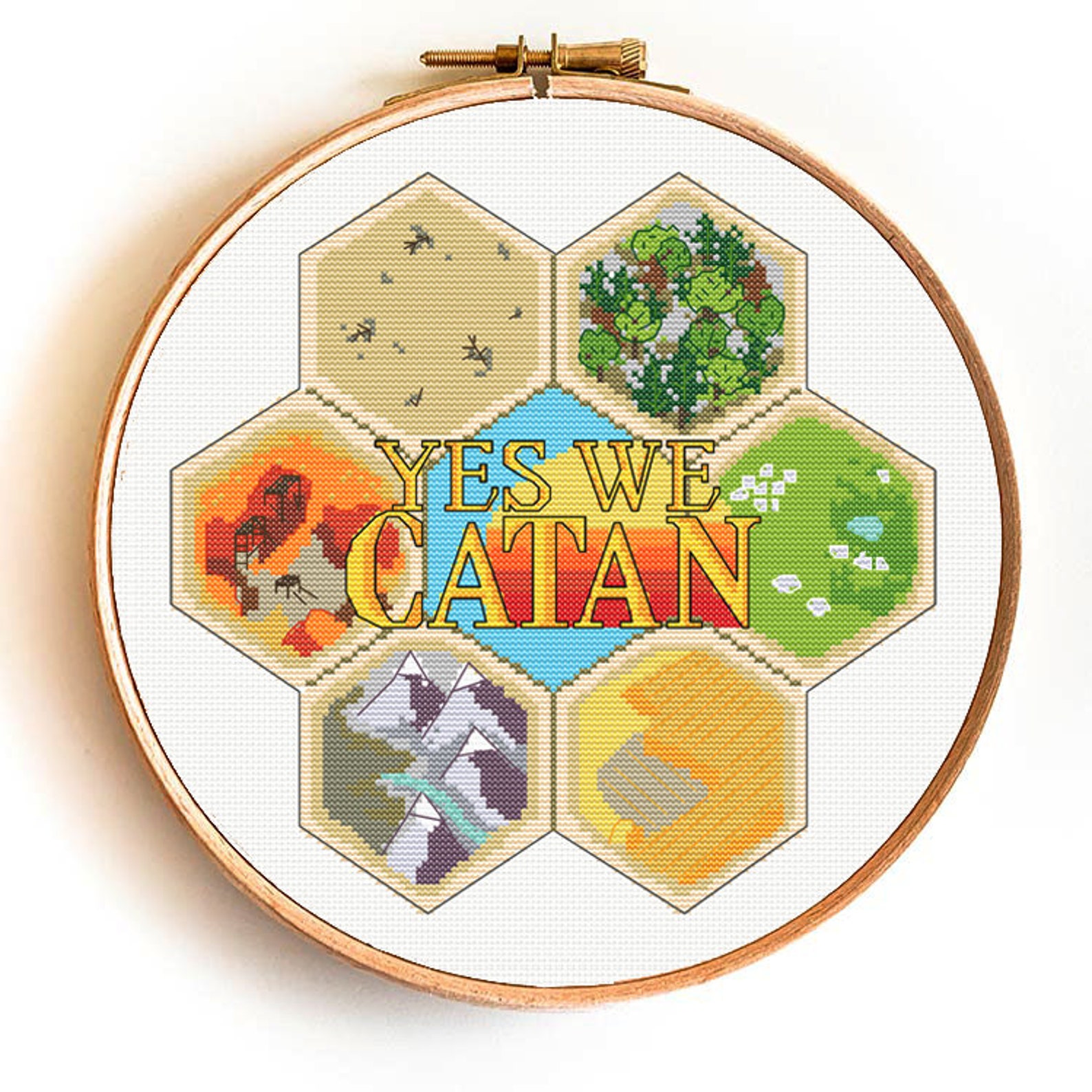 Settlers of Catan Counted Cross Stitch Pattern, Digital Download, Catan ...