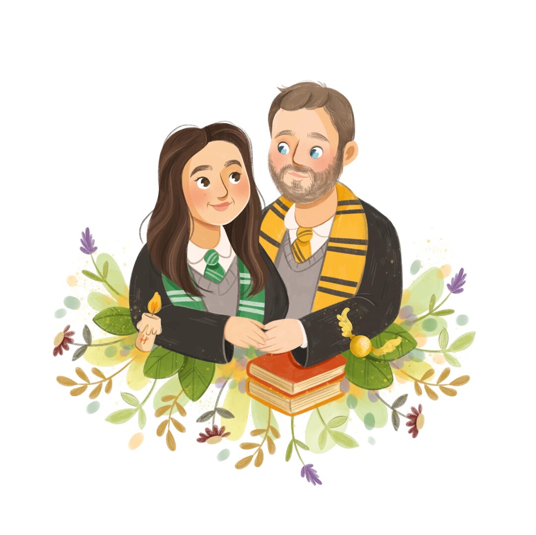 Wizard School Student Art, Potterhead Portrait, Drawing From Photo ...