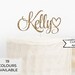 Custom Cake Topper, Custom Name Cake Topper, Cardstock Cake Topper ...