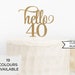 Hello 20, Birthday Cake Topper,birthday Topper, Cardstock Cake Topper ...