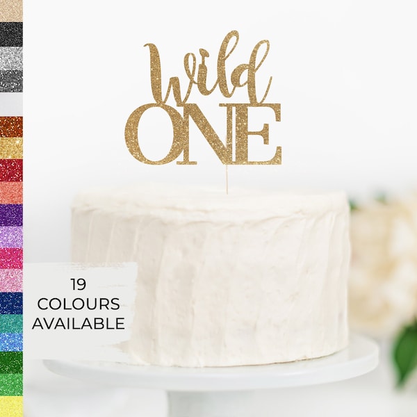 Gold Wild One Cake Topper - Etsy