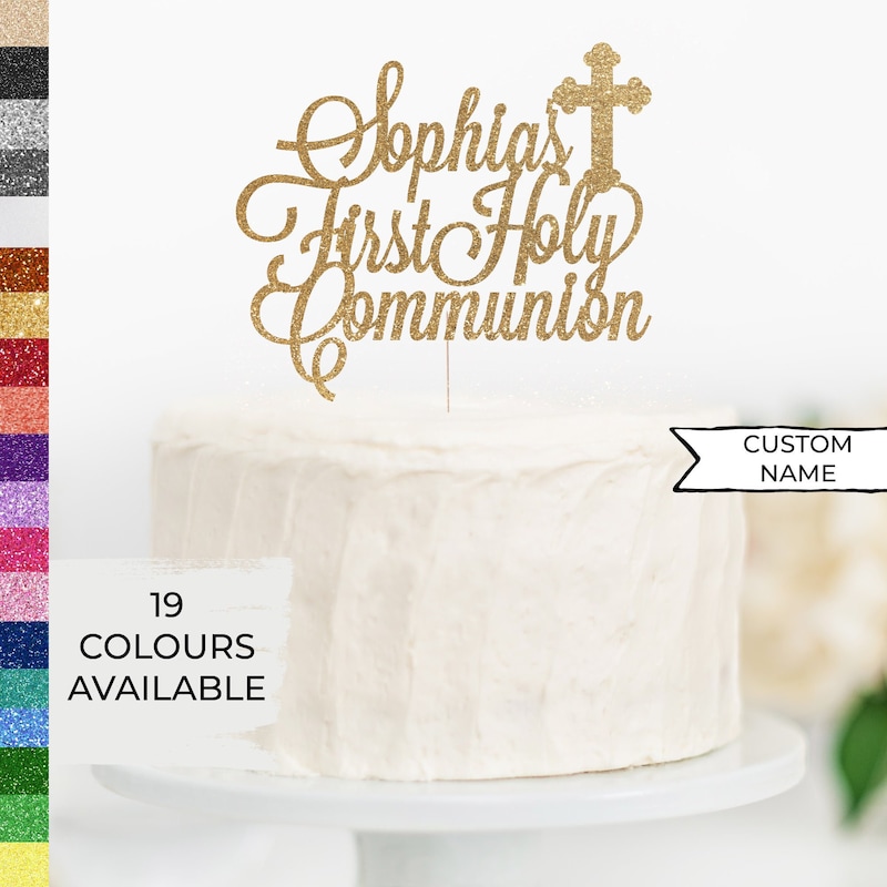 Confirmation Cake Topper - Etsy