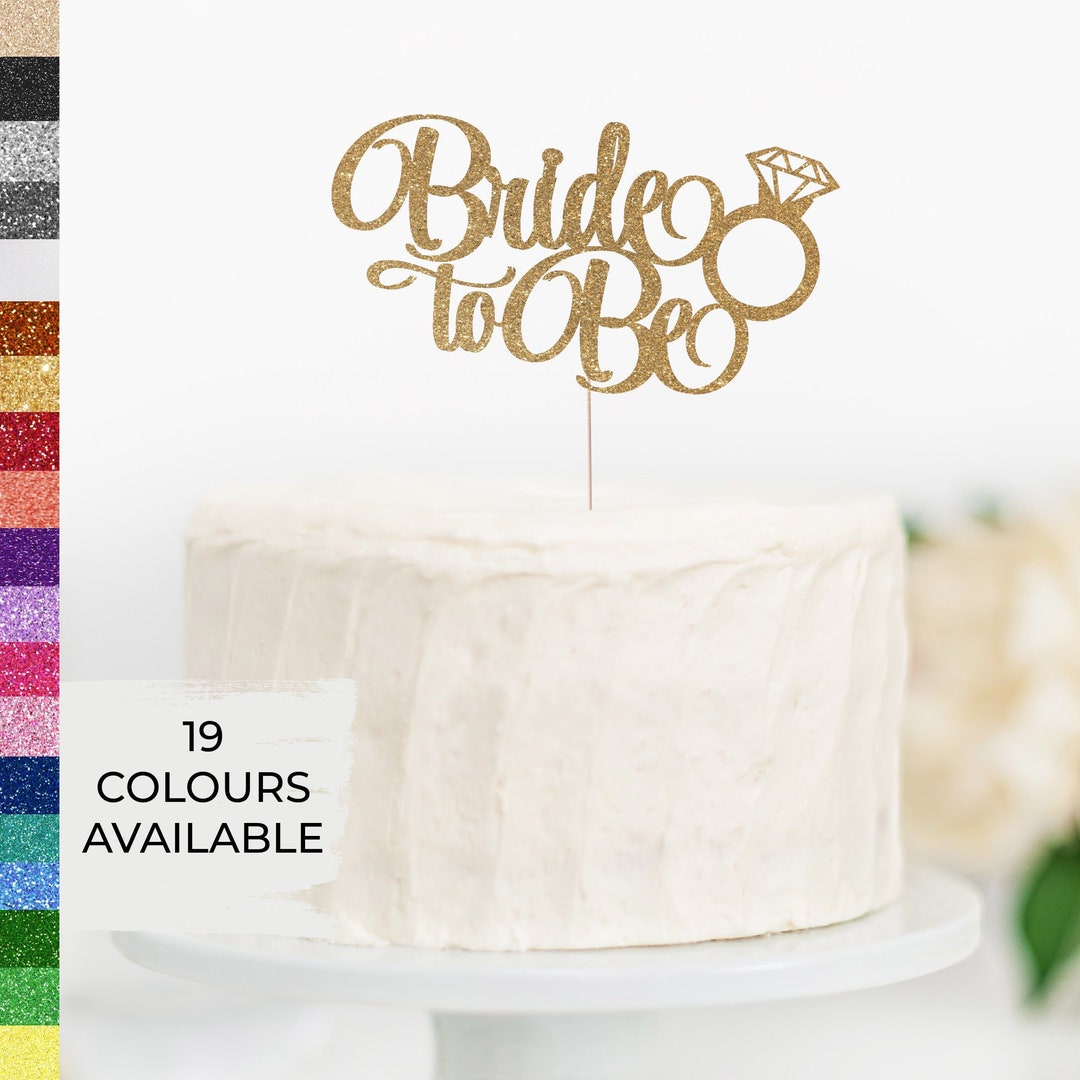 Bride to Be Cake Topper, Bridal Shower Cake Topper, Future Mrs Cake ...