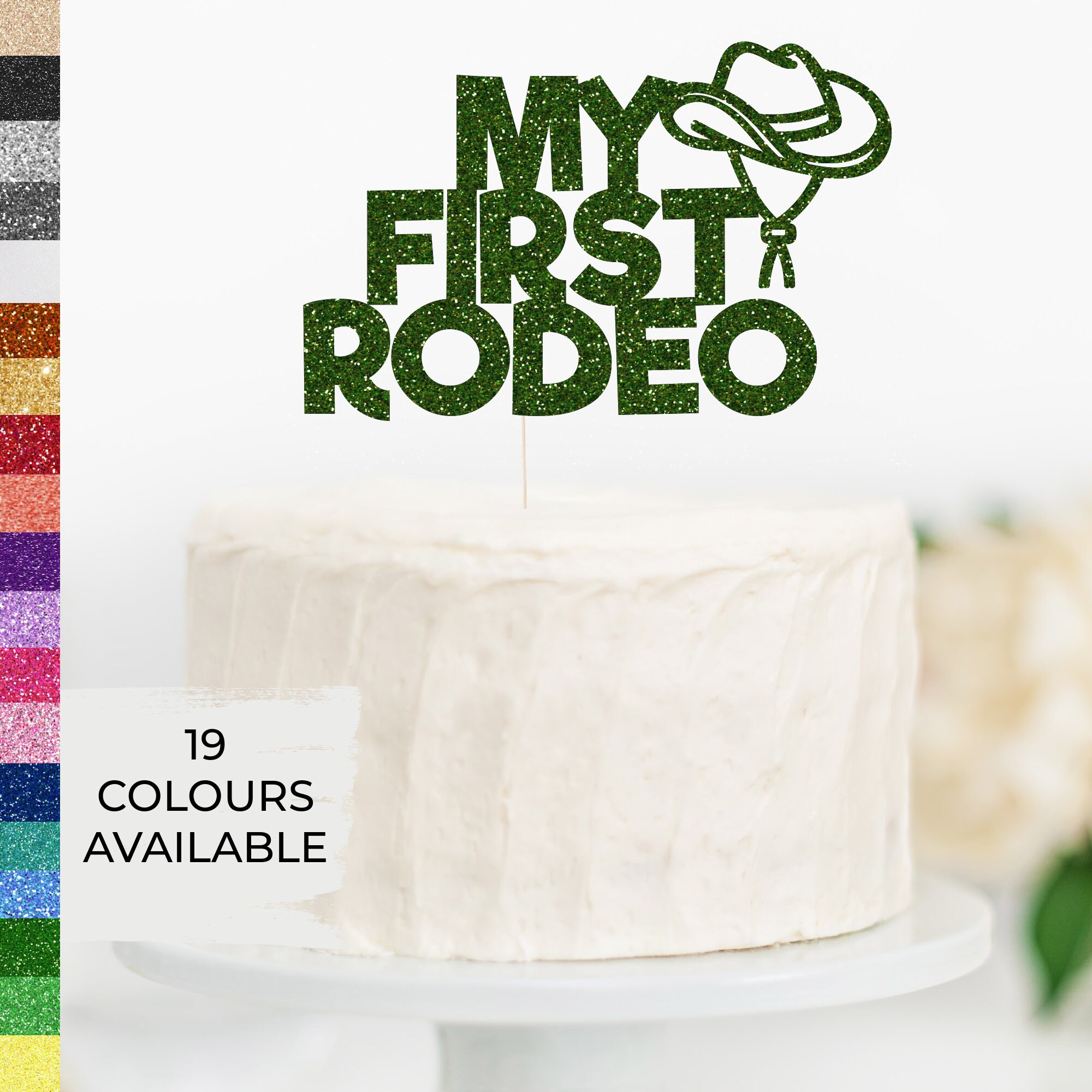 My First Rodeo Cake Topper Cowboy Cowgirl Cake Topper1st - Etsy