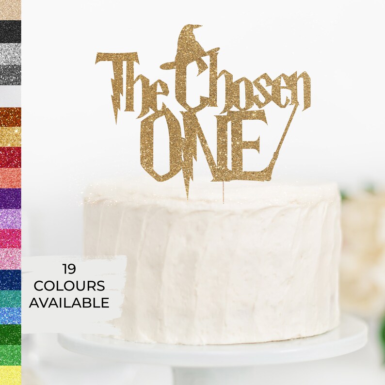 The Chosen ONE Wizard Theme Cake Topper Custom Wizard Cake - Etsy