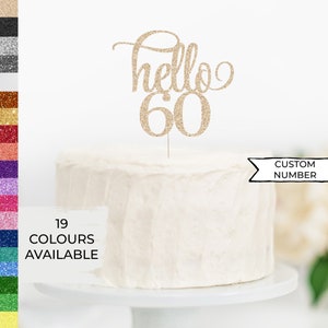 Hello 20, Birthday Cake Topper,birthday Topper, Cardstock Cake Topper ...