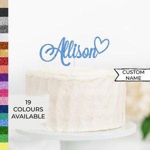 Custom Name and Age Cake Topper, Custom Personalized Topper,cardstock ...