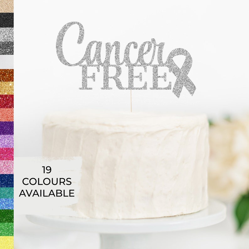 Cancer Free Cake Topper Cancer Survivor Cancer Free Partybye - Etsy