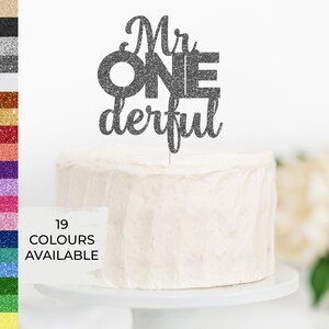 Mr Onederful Cake Topper, 1st Birthday Cake Topper, Onederful Cardstock ...