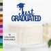 Just Graduated Cake Topper, Graduation Cake Topper, Cardstock Cake ...