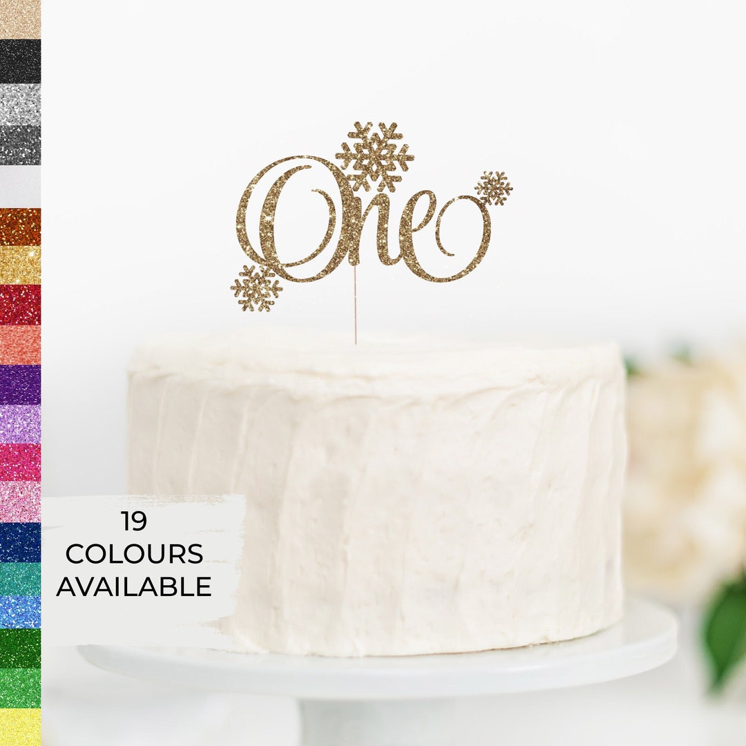 One Cake Topper, First Birthday Topper, Cardstock Cake Topper ...