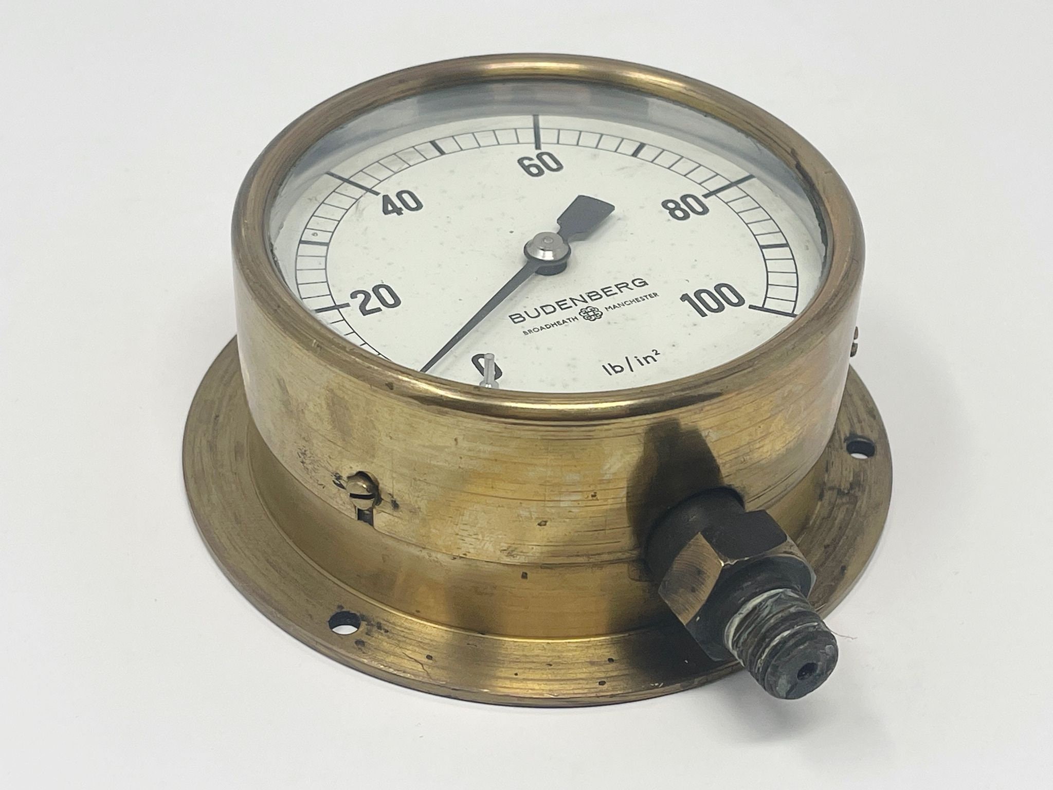 Rare Vintage Budenberg Gauge Broadheath Manchester Solid Brass - Etsy