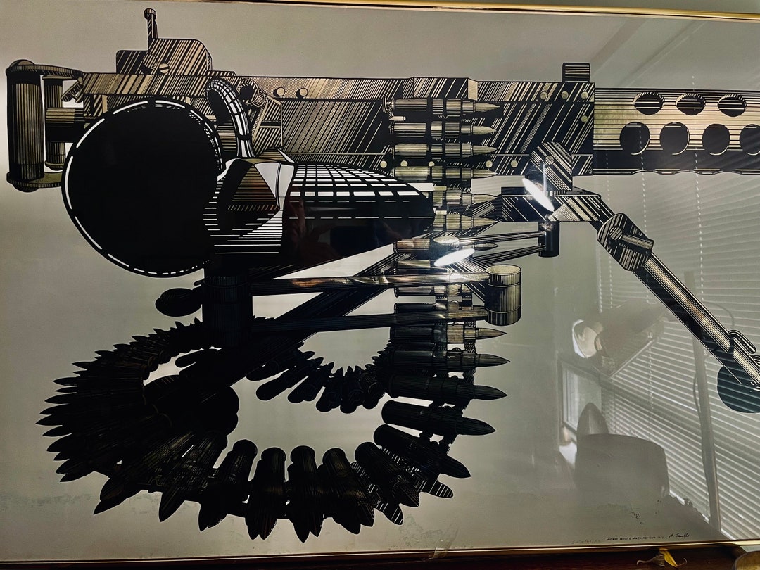 Rare Original Mickey Mouse Machine Gun by Michael Sandle - Etsy
