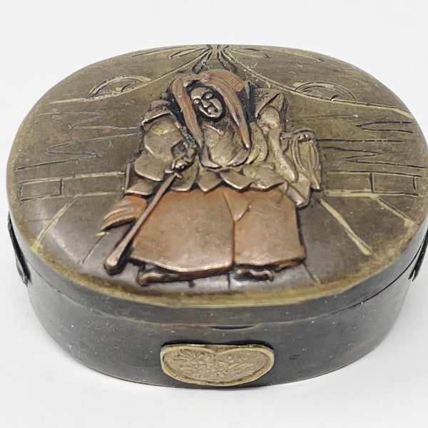 Japanese Antique Pill Box - Etsy