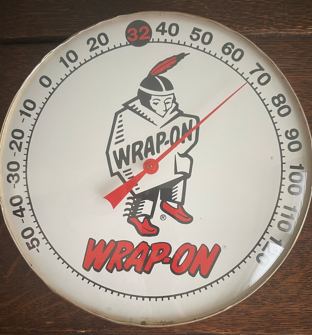 Rare Vintage WRAP-ON Advertising Thermometer - Etsy