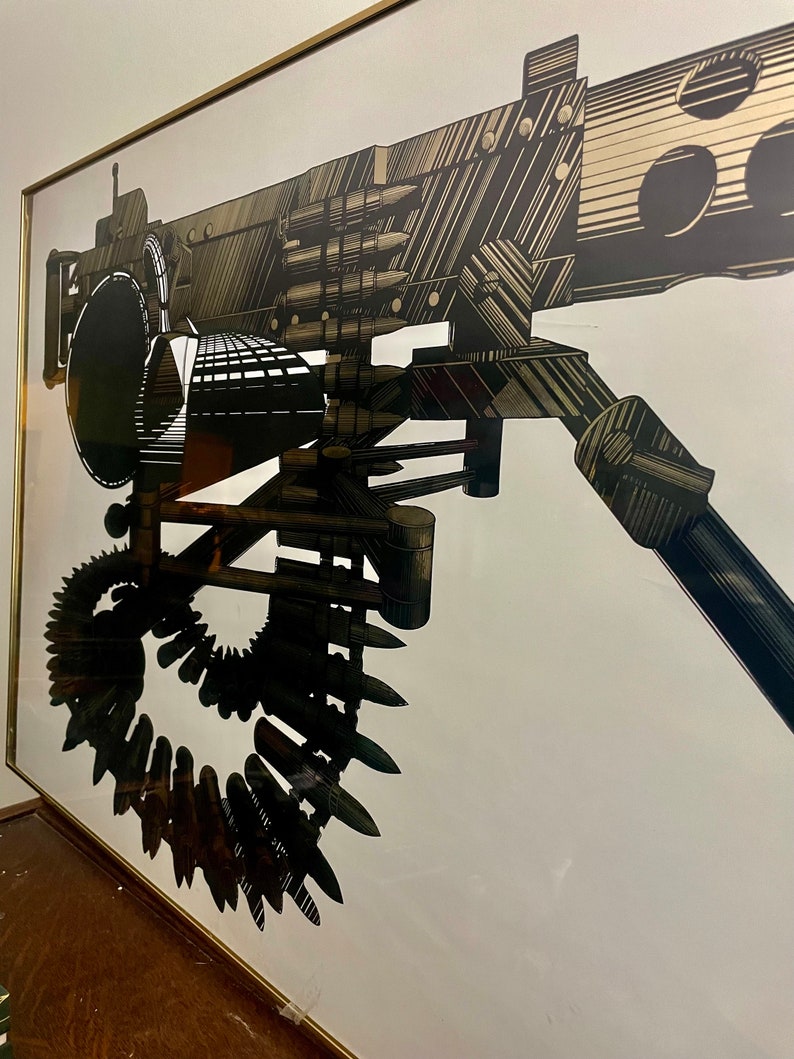 Rare Original Mickey Mouse Machine Gun by Michael Sandle - Etsy