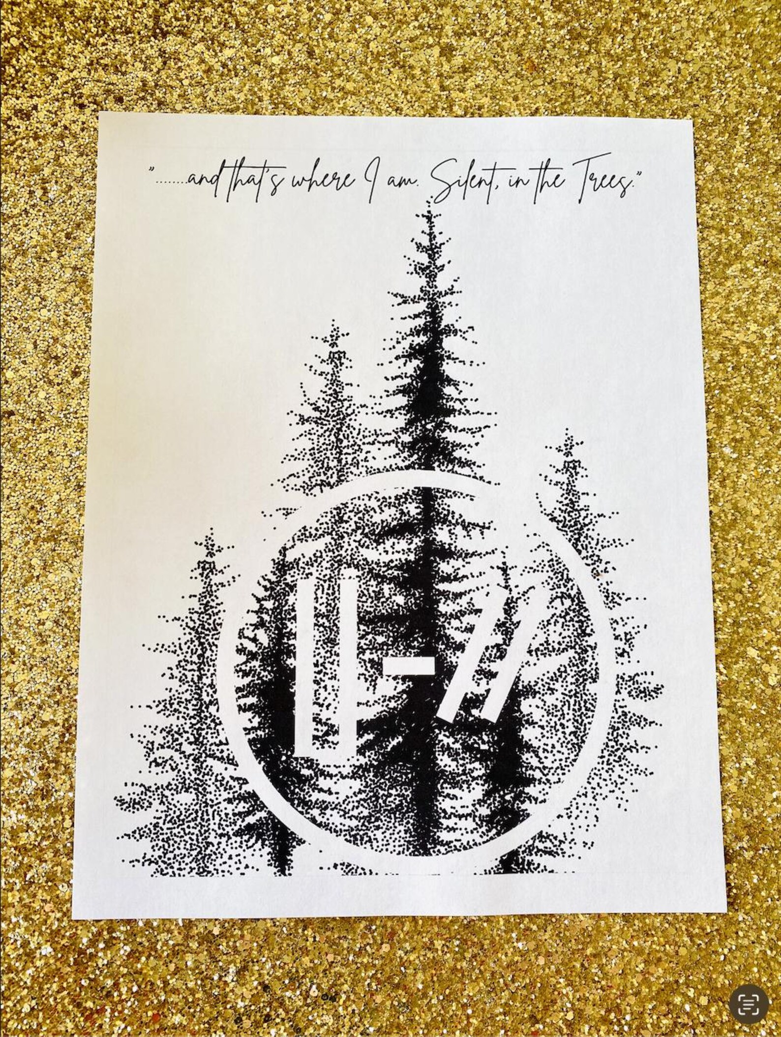 Twenty One Pilots Trees Lyric Poster Art - Etsy