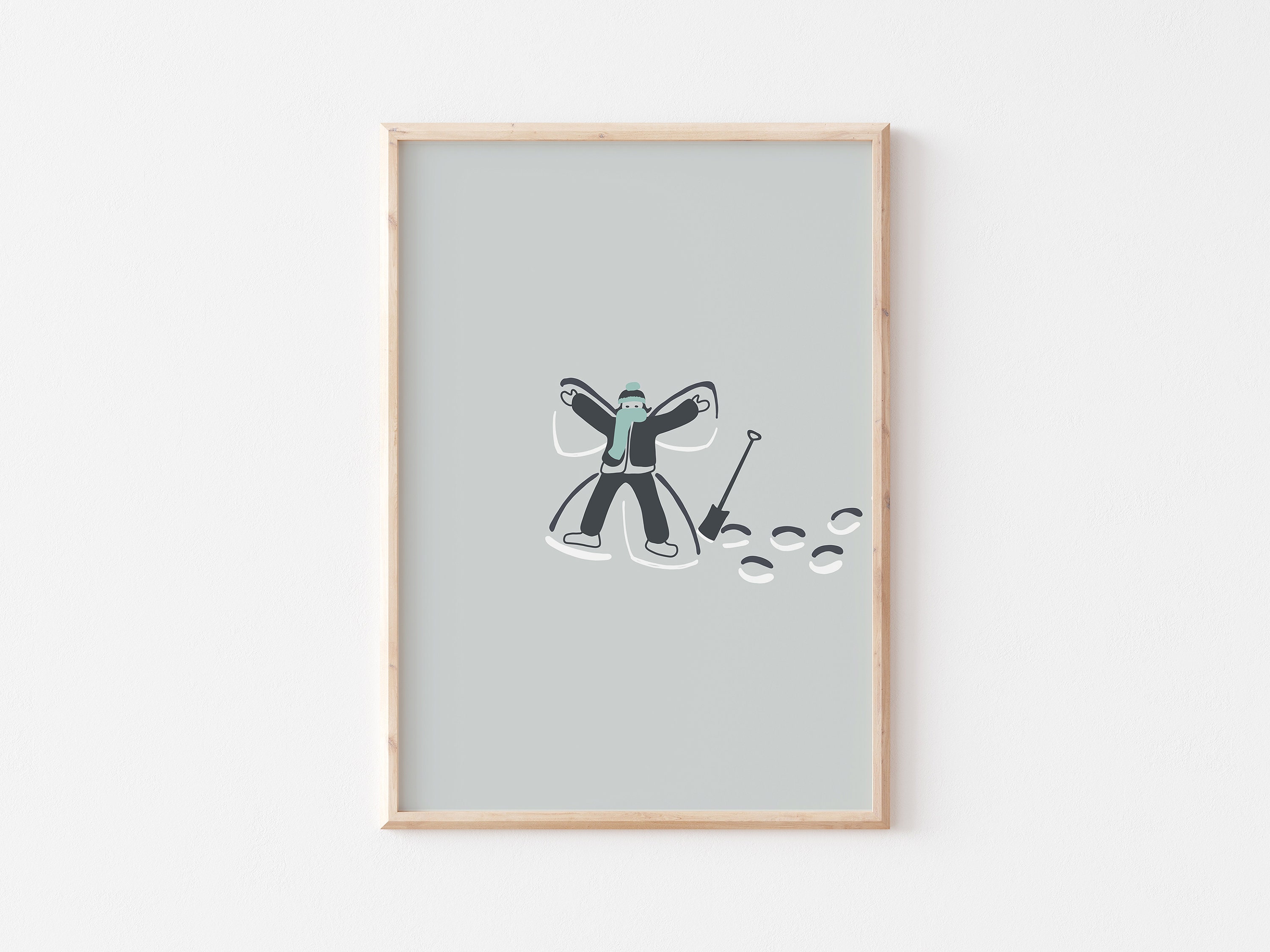 Snow Angel Digital Download Instant Winter Art - Etsy