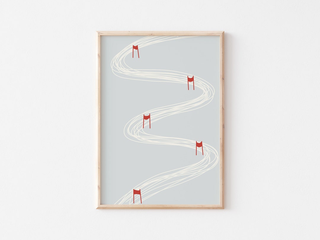 Ski Flags Digital Download Instant Winter Art - Etsy
