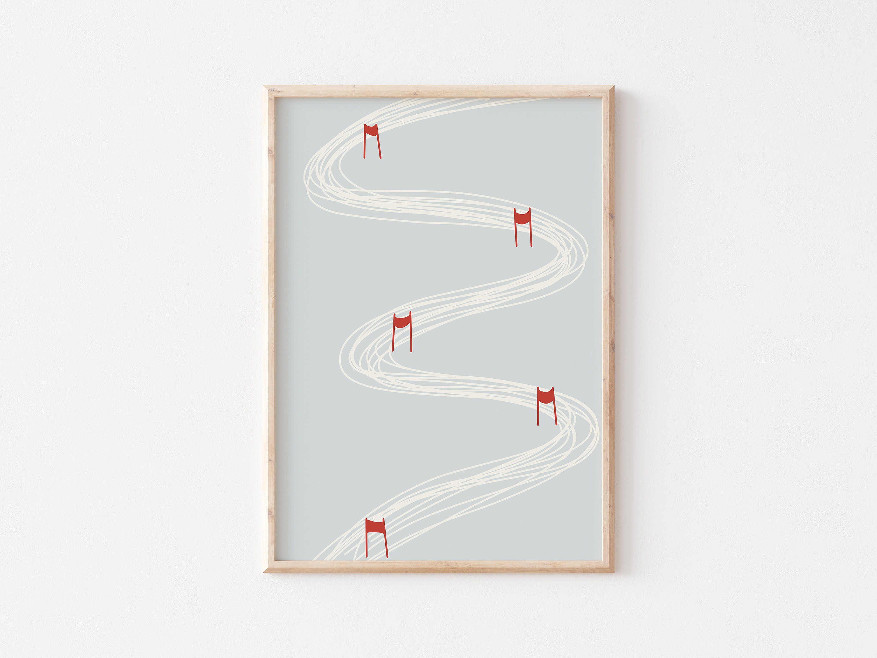 Ski Flags Digital Download Instant Winter Art - Etsy