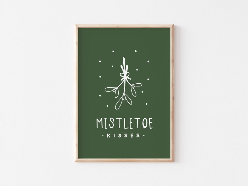 Mistletoe Digital Download Instant Holiday Art - Etsy