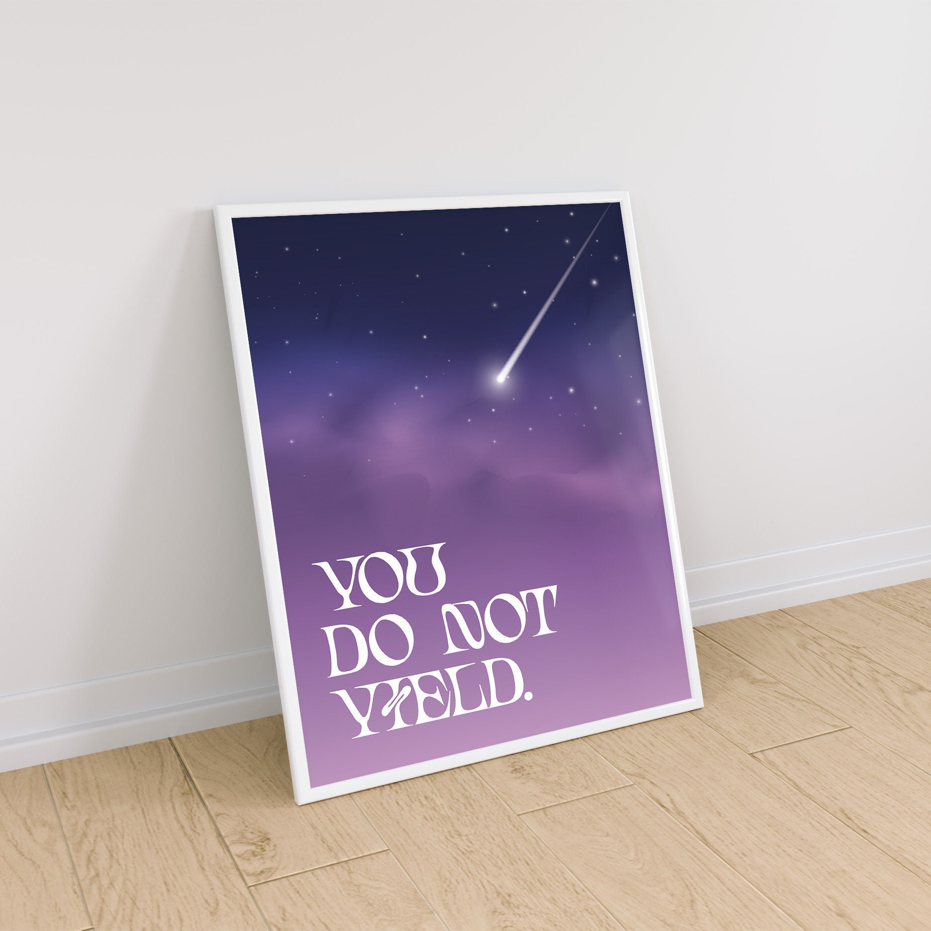 Feyre "you Do Not Yield" Acotar Inspired Print, Rhysand Quote, Acowar ...