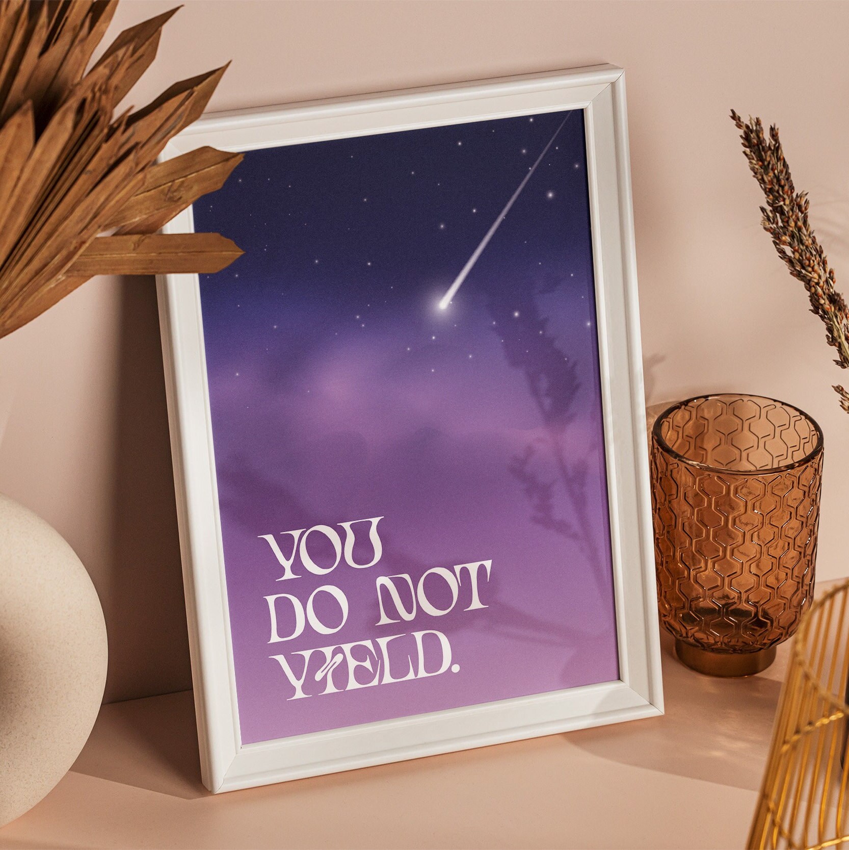 Feyre "you Do Not Yield" Acotar Inspired Print, Rhysand Quote, Acowar ...