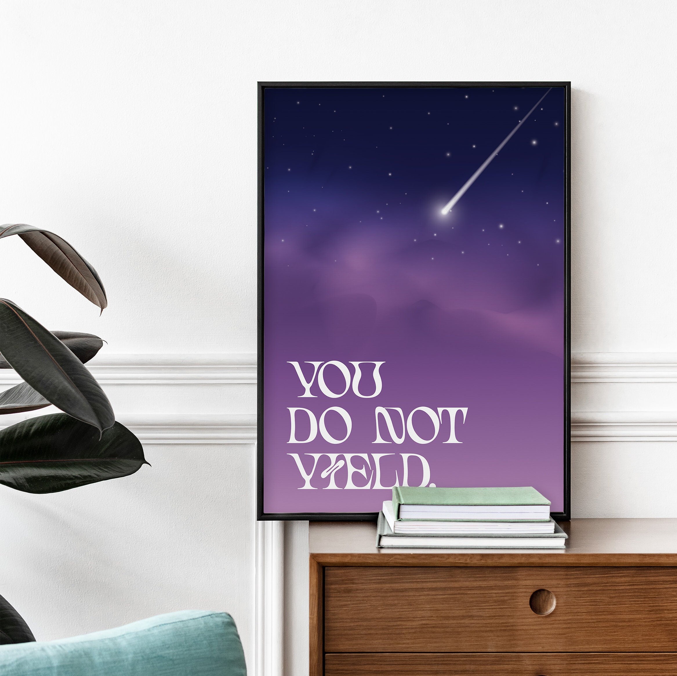 Feyre "you Do Not Yield" Acotar Inspired Print, Rhysand Quote, Acowar ...