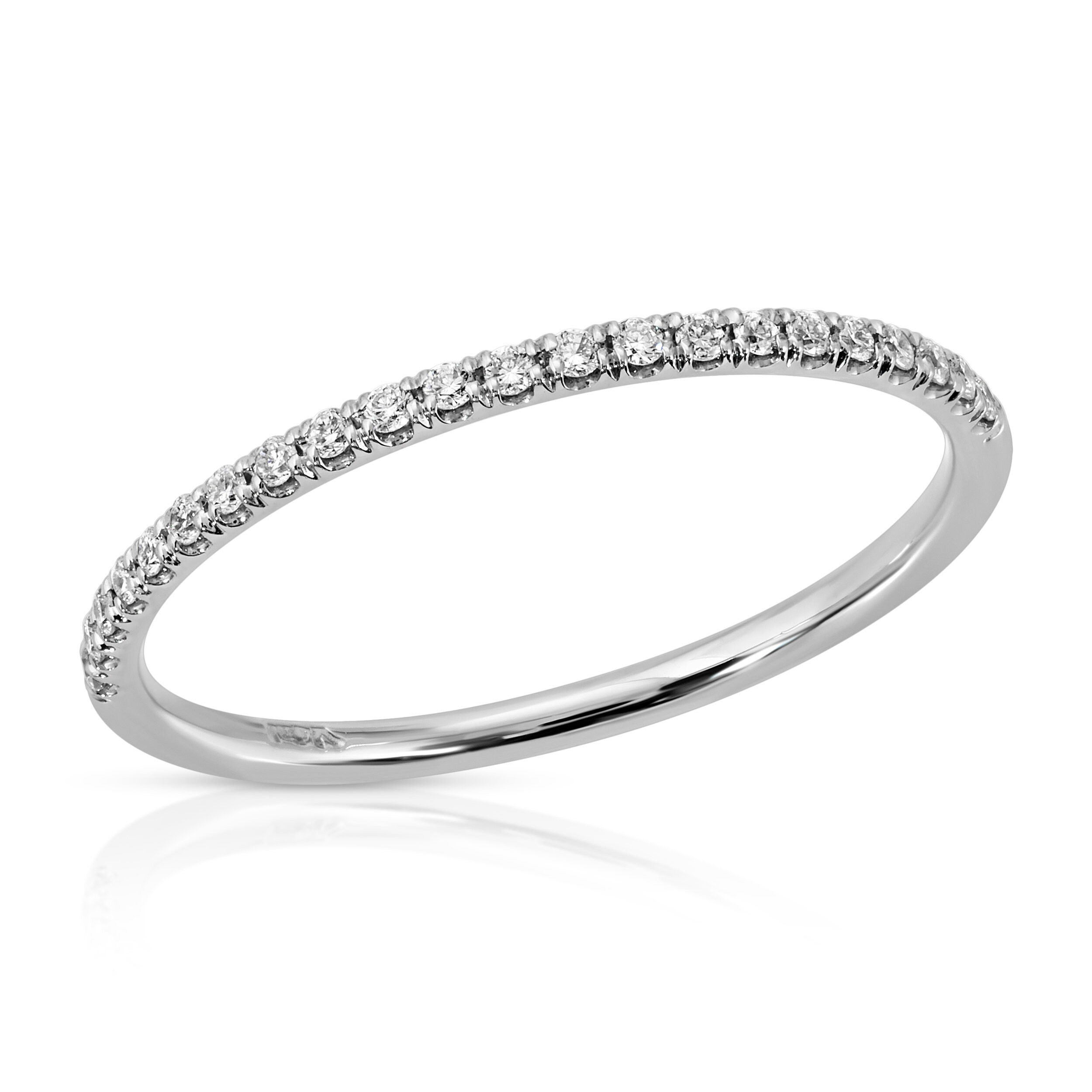Lab Diamond Wedding Ring Set Invisible Basket Set Solitaire Round ...