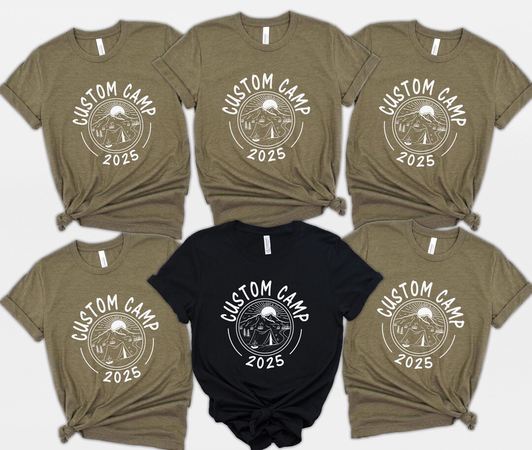 Custom Camp Shirt,personalized Camp Shirts,camp Life Shirt,camping ...