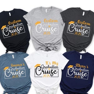Personalized Graduation Cruise 2025 Shirt: Custom Grad Trip - Etsy
